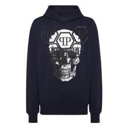 Sweatshirt Philipp Plein "Skull", Jungen, Gr. XXL, 14, dunkelblau, Obermaterial: 100% Baumwolle, 100% Glasfaser, Sweatshirts Sweatshirt