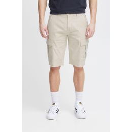 Cargoshorts Blend "BHWoven", Herren, Gr. XXL, US-Gr&ouml;&szlig;en, oyster gray, Web, 98% Baumwolle, 2% Elasthan, unifarben, regular fit kniefrei, Hosen, L&auml;ssige Cargo-Shorts mit Taschen