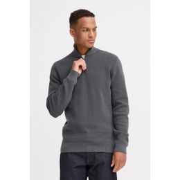 Stehkragenpullover Blend "BHBAAL HALF ZIPP KNIT", Herren, Gr. XXL, grau (iron gate), Strick, Obermaterial: 70% Baumwolle, 30% Nylon, unifarben, regular fit h&uuml;ftbedeckend, hoch geschlossener Ausschnitt, Strickb&uuml;ndchen, Pullover Stehkragenpullover