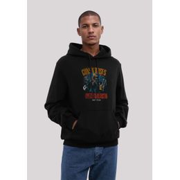 Kapuzenpullover F4NT4STIC "Guns N' Roses 1987 Tour Vintage Rock", Herren, Gr. L, schwarz, Obermaterial: 80% Baumwolle, 20% Polyester, relaxed fit, Pullover, Premium Qualität