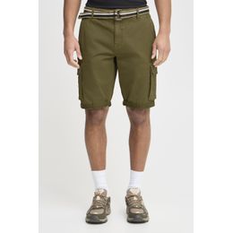 Cargoshorts Blend "BHBrian", Herren, Gr. S, US-Größen, martini olive, Web, 98% Baumwolle, 2% Elasthan, unifarben, regular fit kurz, Hosen, Stilvolle Cargo Shorts mit Taschen und Gürtel