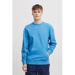 Longpullover Blend "BHSweatshirt", Herren, Gr. L, regatta, Sweatware, 100% Baumwolle, regular fit normal, Rundhals, eingesetzt, Pullover, Klassisches Sweatshirt mit Rundhalsausschnitt