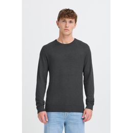Strickpullover Blend "BHWeba", Herren, Gr. S, charcoal mix, Feinstrick, 78% Viskose, 22% Polyester, meliert, Basic, normal normal, Rundhals, Pullover Strickpullover, Stilvoller Fein-Strick Pullover