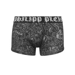 Boxer Philipp Plein "Tattoo", Jungen, Gr. XXL, 02, schwarz, Obermaterial: 48% Baumwolle, 48% Modal, 4% Elasthan, Unterhosen