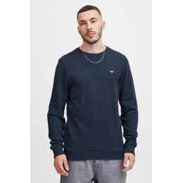 Rundhalspullover Blend "BHLobs", Herren, Gr. L, blau (marineblaus), Sweatware, 100% Baumwolle, unifarben, regular fit, Pullover, Klassischer Sweatpullover mit Rundhalsausschnitt