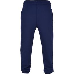 Stoffhose Urban Classics "Urban Classics Herren Ultra Heavy Sweatpants", Herren, Gr. 5XL, US-Größen, lightnavy, 100% Baumwolle, unifarben, loose fit, Hosen Stoffhose