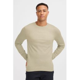 Strickpullover Blend "BHLars", Herren, Gr. XXL, beige (sand mix), Feinstrick, 50% Baumwolle, 50% Polyester, unifarben, regular fit, Rundhals, eingesetzt, Pullover Strickpullover, Strickpullover mit aufgestickten Ellenbogenpatches