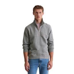 Marc O'Polo Sweatshirt MARC O'POLO "aus weicher Bio-Baumwolle", Herren, Gr. L, cloudy grau melange, Obermaterial: 100% Baumwolle, unifarben, regular fit, Sweatshirts