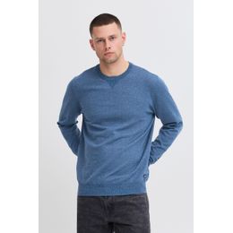 Blend Damen Longpullover "BHBruton"copen blau, Gr. XXXL, meliert, 100% Polyester, Pullover, Stilvoller melierter Strickpullover