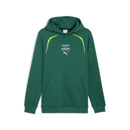 Hoodie Puma "Puma x ASTON MARTIN ARAMCO F1 TEAM Hoodie Herren", Herren, Gr. L, grün lux, Obermaterial: 67% Baumwolle, 33% Polyester; Kapuzenfutter: 33% Polyester, 67% Baumwolle; Ärmelbund: 97% Baumwolle, 3% Elasthan; Oberer Bund: 97% Baumwolle, 3% Elasthan, normal, Sweatshirts