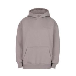 Kapuzensweatshirt DROPSIZE "Dropsize HEAVY OVERSIZE HD LOGO HOODIE", Herren, Gr. L, flannel grau, 70% Baumwolle, 30% Polyester, unifarben, Sweatshirts