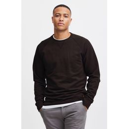 Longpullover Blend "BHAlex", Herren, Gr. L, schwarz, Sweatware, 60% Baumwolle, 40% Polyester, unifarben, regular fit, Rundhals, eingesetzt, Pullover Longpullover, Sweatpullover mit Raglan&auml;rmeln und elastischem Saum