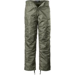 Stoffhose Brandit "Brandit Herren Thermal Pants", Herren, Gr. L, US-Gr&ouml;&szlig;en, olive, 100% Polyamid, unifarben, loose fit, Hosen Stoffhose
