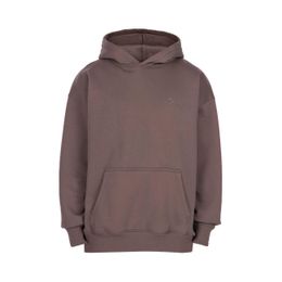 Kapuzensweatshirt DROPSIZE "Dropsize HEAVY OVERSIZE HD LOGO HOODIE", Herren, Gr. S, braun, 70% Baumwolle, 30% Polyester, unifarben, Sweatshirts