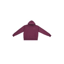 Kapuzensweatshirt DROPSIZE "Dropsize HEAVY OVERSIZE EMBO HOODIE", Herren, Gr. S, mauve wine, 70% Baumwolle, 30% Polyester, bedruckt, Sweatshirts