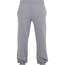 Jogginghose Urban Classics "Urban Classics Basic Loose Sweatpants", Herren, Gr. 3XL, US-Größen, erdgrau, 80% Baumwolle, 20% Polyester, unifarben, loose fit, Hosen Jogginghose