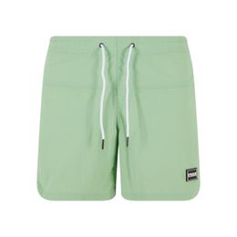 Badeshorts Urban Classics "Urban Classics Herren Block Swim Shorts", Herren, Gr. 4XL, US-Größen, vintagegrün, 100% Polyamid, Badehosen