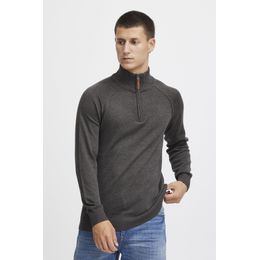 Troyer Blend "BHDanovan", Jungen, Gr. XXL, charcoal, Feinstrick, 50% Baumwolle, 50% Polyacryl, regular fit, ohne Ausschnitt, Raglan&auml;rmel, Pullover Troyer, Strickpullover in MeLange-Optik