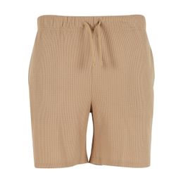 Sweatshorts Urban Classics "Urban Classics Herren Waffle Sweat Shorts", Herren, Gr. 4XL, US-Gr&ouml;&szlig;en, unionbeige, 65% Baumwolle, 35% Polyester, unifarben, relaxed fit, Hosen Sweatshorts
