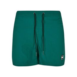 Badeshorts Urban Classics "Urban Classics Herren Block Swim Shorts", Herren, Gr. L, US-Größen, grün, 100% Polyamid, Badehosen