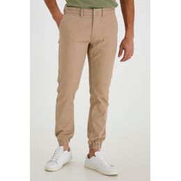 Chinohose Blend "BHPellini", Herren, Gr. 38, Länge 34, beige braun, Web, 98% Baumwolle, 2% Elasthan, unifarben, slim fit lang, Hosen Chinohose, Chinohose im Chino-Stil