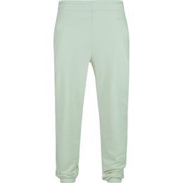 Stoffhose Urban Classics "Urban Classics Herren Ultra Heavy Sweatpants", Herren, Gr. M, US-Gr&ouml;&szlig;en, lightmint, 100% Baumwolle, unifarben, loose fit, Hosen Stoffhose