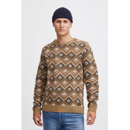 Strickpullover Blend "BHPullover", Jungen, Gr. M, ermine, Feinstrick, 85% Polyacryl, 15% Wolle, gemustert, regular fit, Pullover Strickpullover, Stilvoller Strickpullover