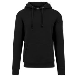 Sweatshirt Urban Classics "Urban Classics Herren Sweat Bomber Hoody", Herren, Gr. L, schwarz, 65% Baumwolle, 35% Polyester, unifarben, Sweatshirts