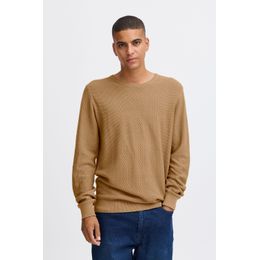 Blend Herren Strickpullover "BHPullover"otter, Basic, Gr. XL, unifarben, Web, 100% Baumwolle, Pullover, Stilvoller Strickpullover