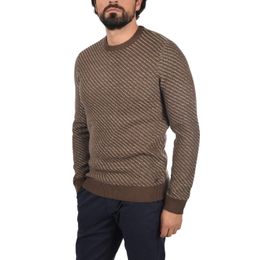 Strickpullover Blend "BHCalisto", Herren, Gr. XL, carafe, Grobstrick, 100% Polyacryl, unifarben, regular fit normal, Rundhals, Pullover Strickpullover, Stilvoller Grobstrick-Pullover mit Rundhalsausschnitt