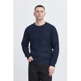 Strickpullover Blend "BHDEXTER", Herren, Gr. S, salute, Grobstrick, 84% Polyester, 10% Wolle, 6% Nylon, unifarben, normal normal, Rundhals, Raglan&auml;rmel, Pullover Strickpullover, Klassischer Grobstrickpullover