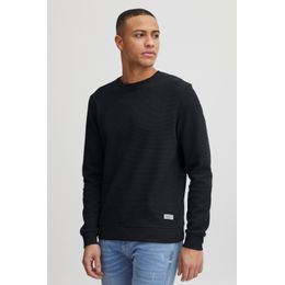 Longpullover Blend "BHChristo", Herren, Gr. M, schwarz, Sweatware, 57% Baumwolle, 43% Polyester, regular fit normal, Rundhals, Pullover, Klassisches Sweatshirt mit Rundhalsausschnitt
