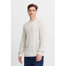 Strickpullover Blend "BHPullover", Herren, Gr. XXL, vanilla ice, Grobstrick, 80% Polyacryl, 20% Baumwolle, Basic, regular fit normal, Rundhals, Pullover Strickpullover, Klassischer Grobstrickpullover