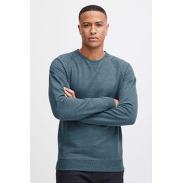 Longpullover Blend "BHAlex", Herren, Gr. XXL, blau (ensign blau), Sweatware, 60% Baumwolle, 40% Polyester, unifarben, regular fit, Rundhals, eingesetzt, Pullover Longpullover, Sweatpullover mit Raglan&auml;rmeln und elastischem Saum