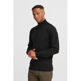 Troyer Blend "BHCASSRI", Jungen, Gr. XL, schwarz, Feinstrick, 100% Polyester, meliert, Basic, normal normal, hoch geschlossener Ausschnitt, Pullover Troyer, Stilvoller Troyer mit Rei&szlig;verschluss