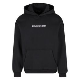 MisterTee Herren Kapuzensweatshirt "MisterTee Just Another EMB Hoody"schwarz, Gr. S, bedruckt, 70% Baumwolle, 30% Polyester, Sweatshirts