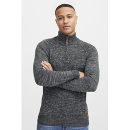 Troyer Blend "BHDanovan", Herren, Gr. XXL, navy, Feinstrick, 50% Baumwolle, 50% Polyacryl, regular fit, ohne Ausschnitt, Raglanärmel, Pullover Troyer, Strickpullover in MeLange-Optik