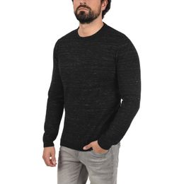 Strickpullover Blend "BHAdrian", Herren, Gr. XXL, schwarz, Feinstrick, 100% Baumwolle, unifarben, regular fit normal, Rundhals, Pullover Strickpullover, Strickpullover aus Feinstrick