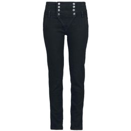 Black Premium by EMP Double Button Placket Jeans Stoffhose schwarz in W29L32 Q124-001027 M504697