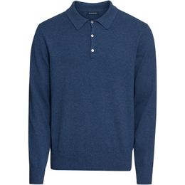 Highmoor Polo-Pullover Blau (Gr&ouml;&szlig;e: M)