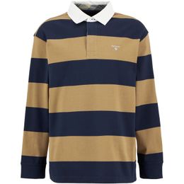 Barbour Rugbyshirt Broome Navy/Trench (Größe: M)
