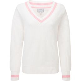 Sch&ouml;ffel Country V-Pullover Hambledon White/Blush (Gr&ouml;&szlig;e: 18)