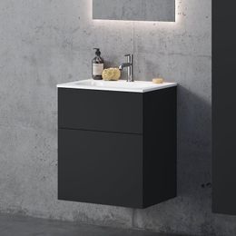 neoro n50T46 Unterschrank B: 60 cm mit 2 Ausz&uuml;gen, Waschtisch softcube wei&szlig;,, BN0081BM,