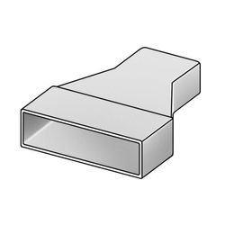 HELIOS Flachkanal-&Uuml;bergang 60715 125 x 100 mm, flach