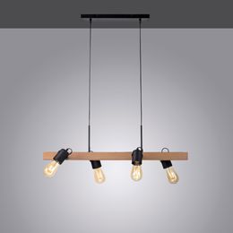 JUST LIGHT Pendelleuchte "CANOP", schwarz, 4, 1 Stk., Leuchten, ExklusiveE27, Pendelleuchte