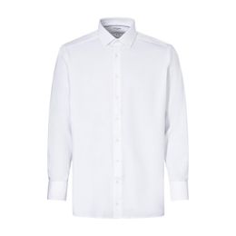 Businesshemd OLYMP "OLYMP Luxor 24/Seven, modern fit, Businesshemd, Global Kent", Herren, Gr. 38, Normaler Arm, weiß, 64% Baumwolle, 27% Polyester, 9% Elasthan, Hemden