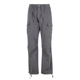 Cargohose 2Y STUDIOS "2Y Studios Lunas 2-Pocket Cargo Pants", Herren, Gr. 29, Normalgrößen, grau, 100% Baumwolle, unifarben, normal, Hosen