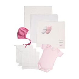 Erstausstattungspaket Liliput "Mummy+Daddy", M&auml;dchen, Gr. 62/68, rosa (wei&szlig;, rosa), 100% Baumwolle, KOB Set-Artikel Erstausstattungspaket, mit farblich abgestimmten Accessoires