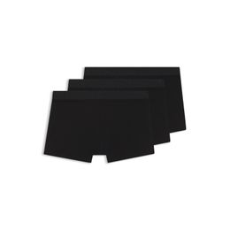 Trunk BOSS "3P Logo Trio", Damen, Gr. L, 3 Stk., schwarz 001, Jersey, Obermaterial: 95% Baumwolle, 5% Elasthan, unifarben, Unterhosen, Neuheit, enganliegend, kurzes Bein