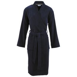 Unisex-Bademantel Carl Ross "41110" Gr. S, blau (night blau), S, Walkfrottier, Hausm&auml;ntel, Midil&auml;nge